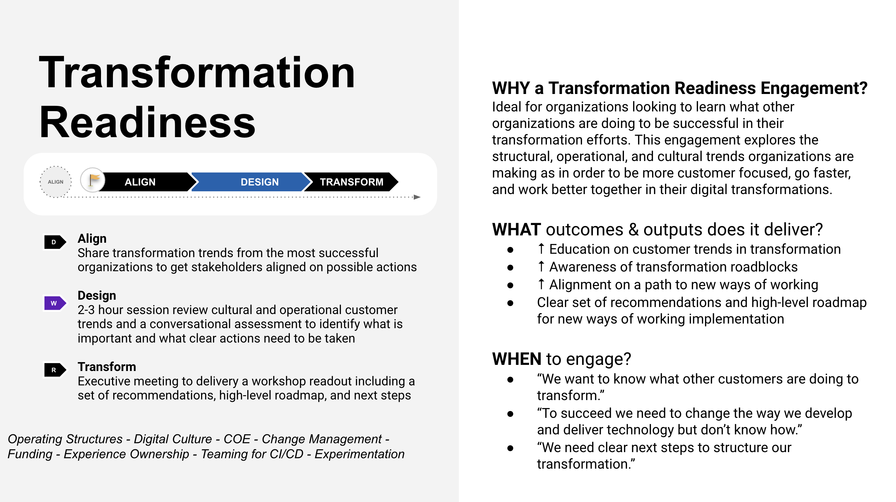 Transformation Readiness